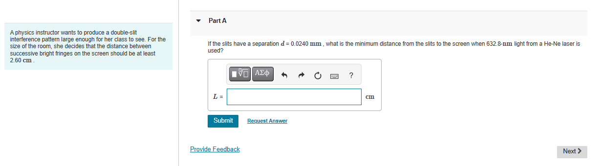 [Solved]: Please note the units are in cm A physics instruct