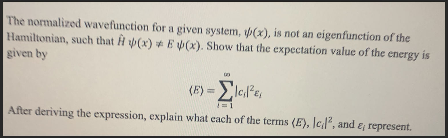 Solved The normalized wavefunction for a given system, $(x), | Chegg.com