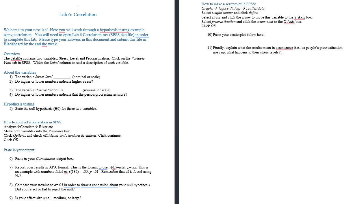 Solved Lab 6: Correlation Welcome to your next lab! Here you | Chegg.com