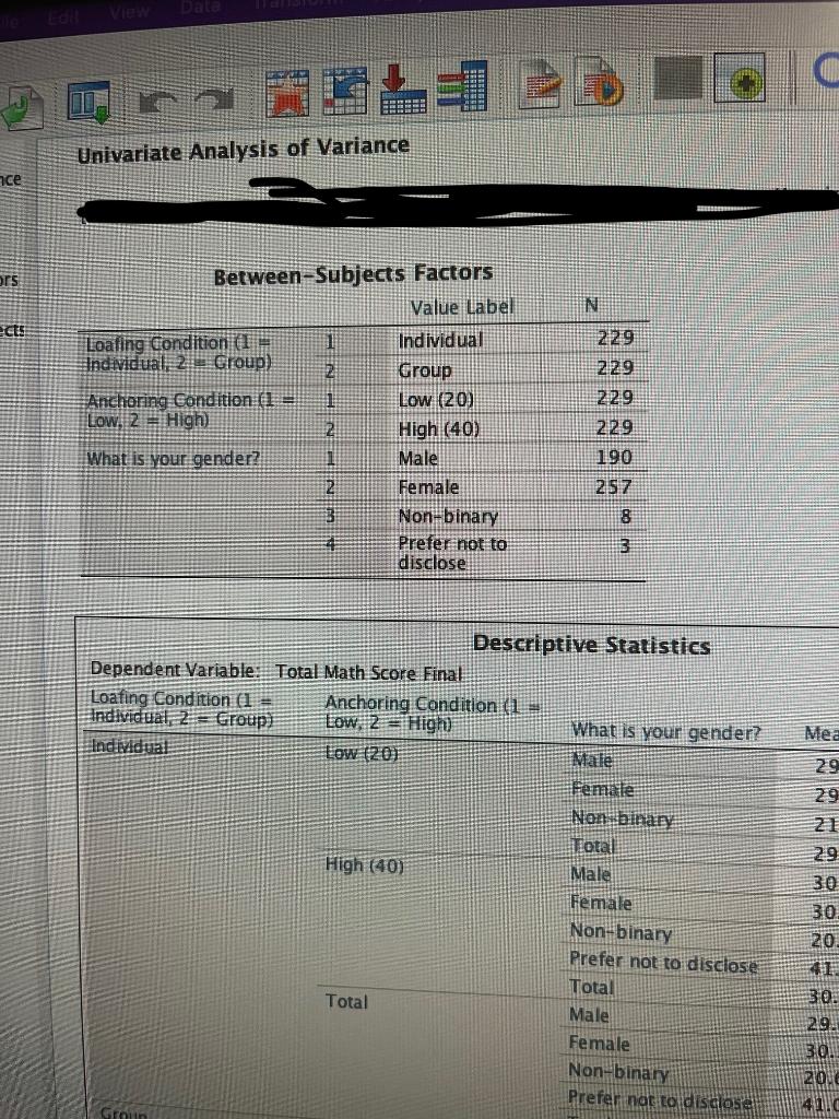 Solved Now that you have your data set for your final study | Chegg.com