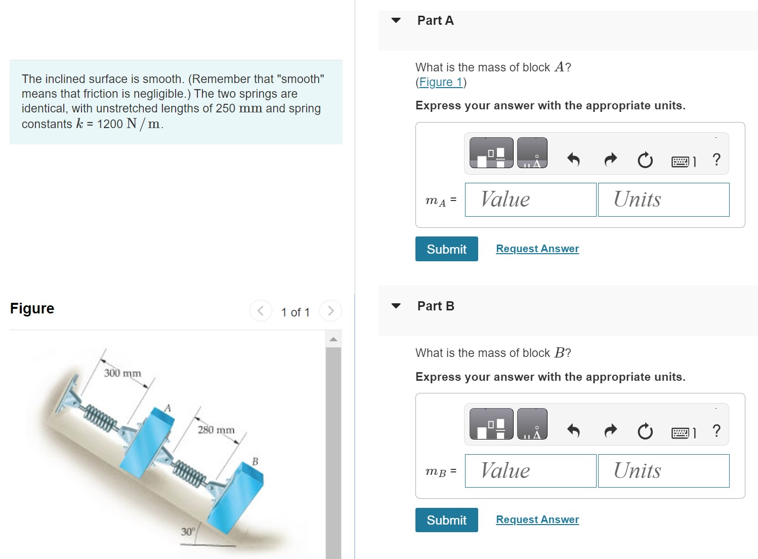 Solved The inclined surface is smooth. (Remember that | Chegg.com