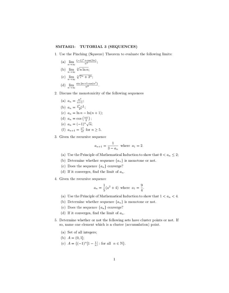 Solved 1. Use the Pinching (Squeeze) Theorem to evaluate the | Chegg.com