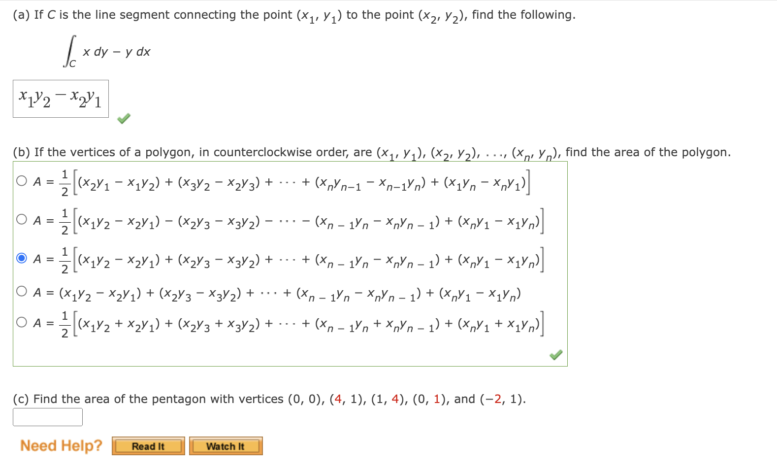Solved (a) If C is the line segment connecting the point | Chegg.com