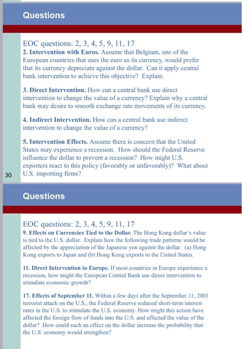 Solved Questions EOC questions: 2, 3, 4, 5, 9, 11, 17 2. | Chegg.com