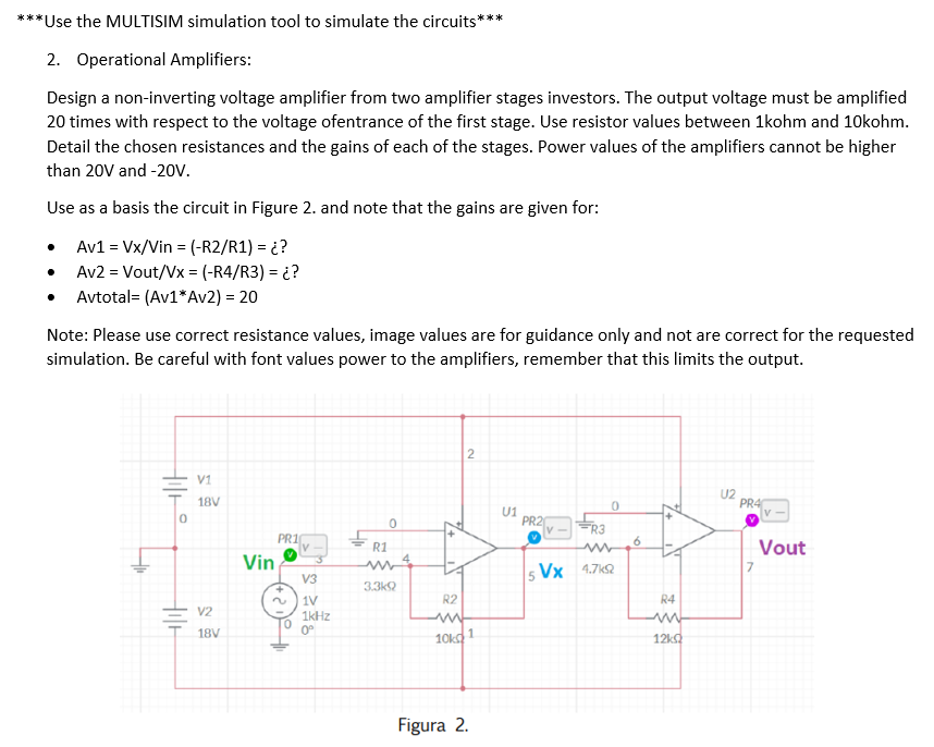 Solved ***Use the MULTISIM simulation tool to simulate the | Chegg.com