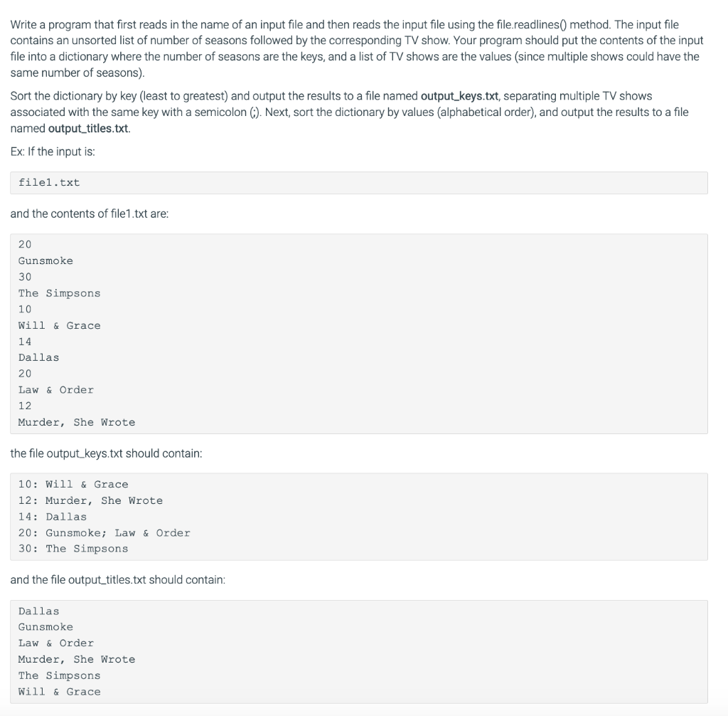 Please Code In Coral LAB Sorting TV Shows Chegg