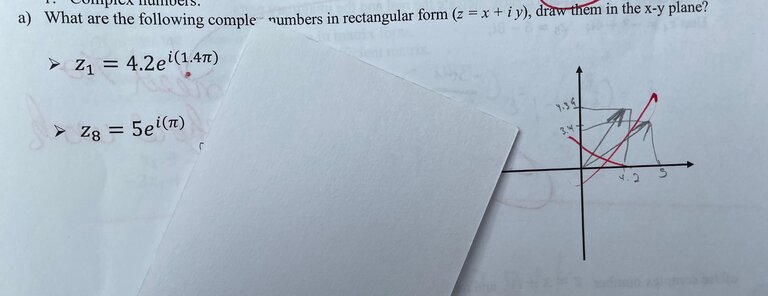 Solved a) What are the following comple numbers in | Chegg.com