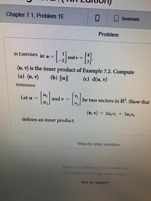 Solved Chapter 7.1, Problem 1E Bookmark Problem and-B | Chegg.com