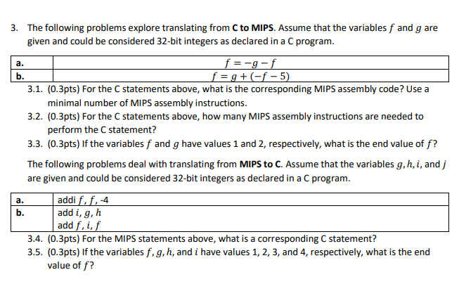 Solved a. 3. The following problems explore translating from | Chegg.com