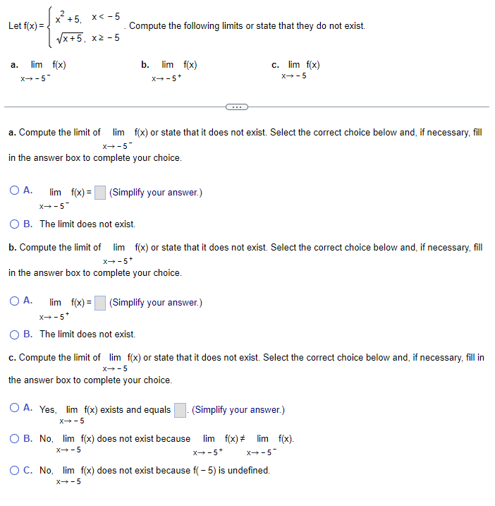 Solved Let f(x)={x2+5,x+5,x