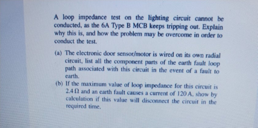 The following test results were obtained from a ring | Chegg.com