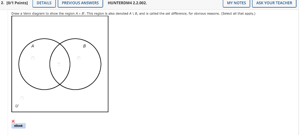 Solved 2. [0/1 Points] DETAILS PREVIOUS ANSWERS HUNTERDM4 | Chegg.com