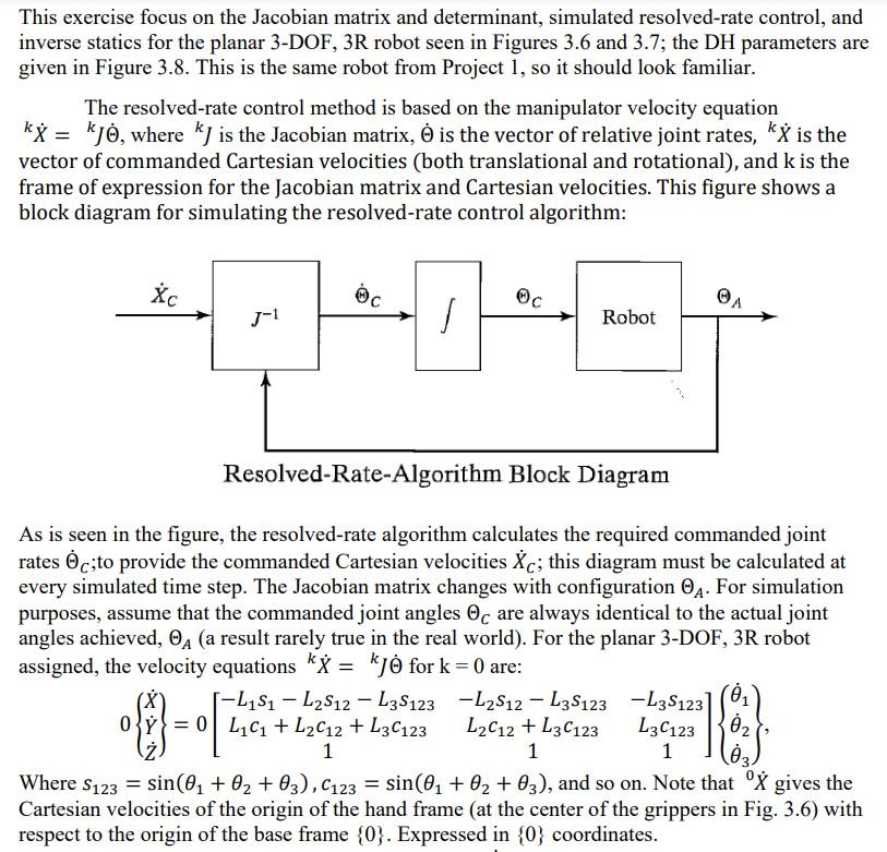 Solved This exercise focus on the Jacobian matrix and | Chegg.com