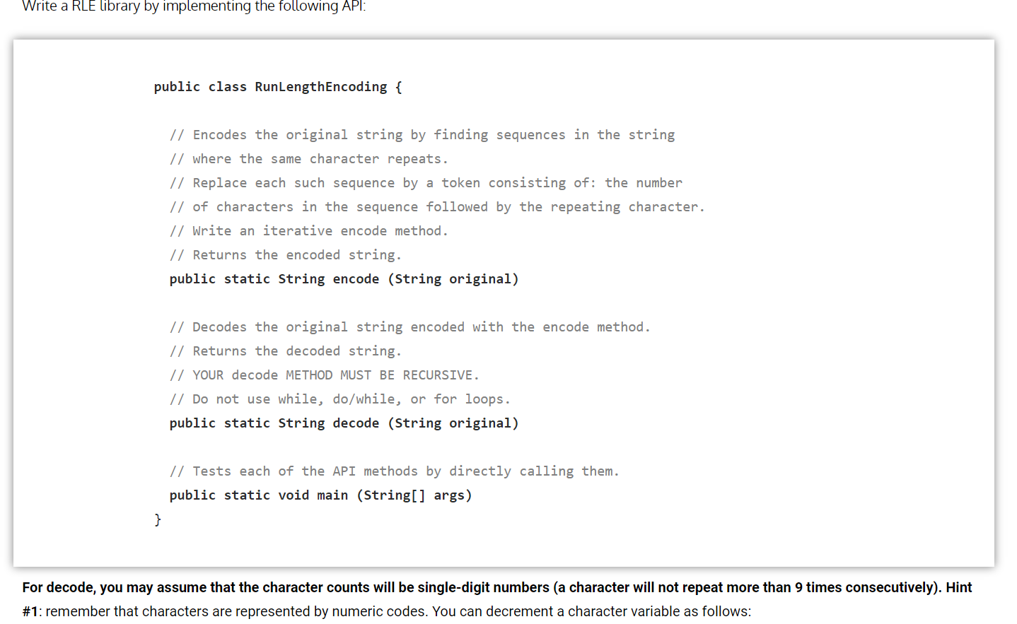 Observe the following rules: DO NOT use System.exit() | Chegg.com