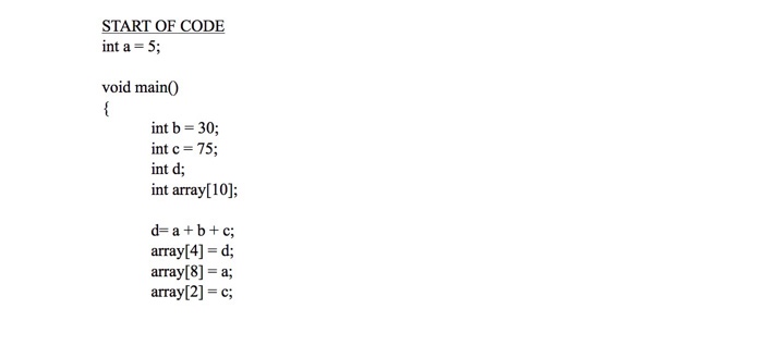 Solved 1. Compile the following high level language code | Chegg.com Solved 1. Compile the following high level language code | Chegg.com