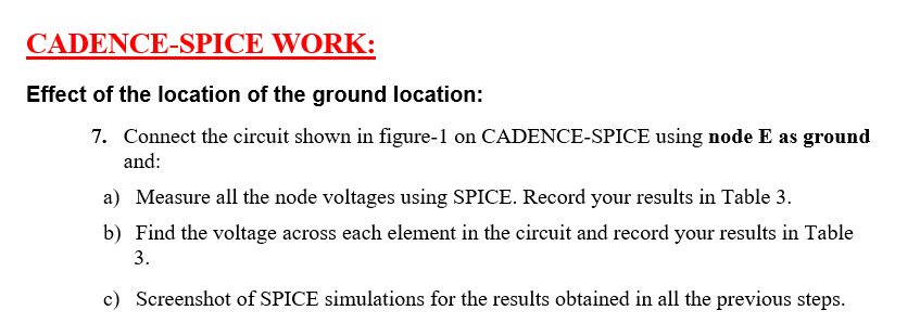 Solved CADENCE-SPICE WORK: Effect of the location of the | Chegg.com