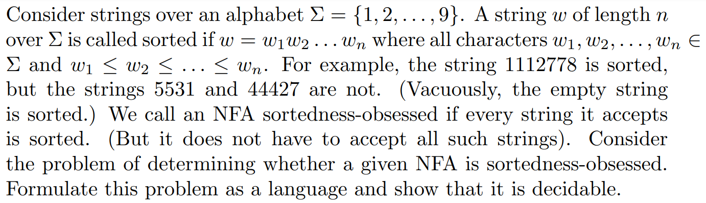 Solved Consider strings over an alphabet x = {1, 2, ...,9}. | Chegg.com