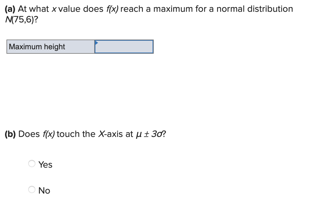 Solved (a) At what x value does f(x) reach a maximum for a | Chegg.com