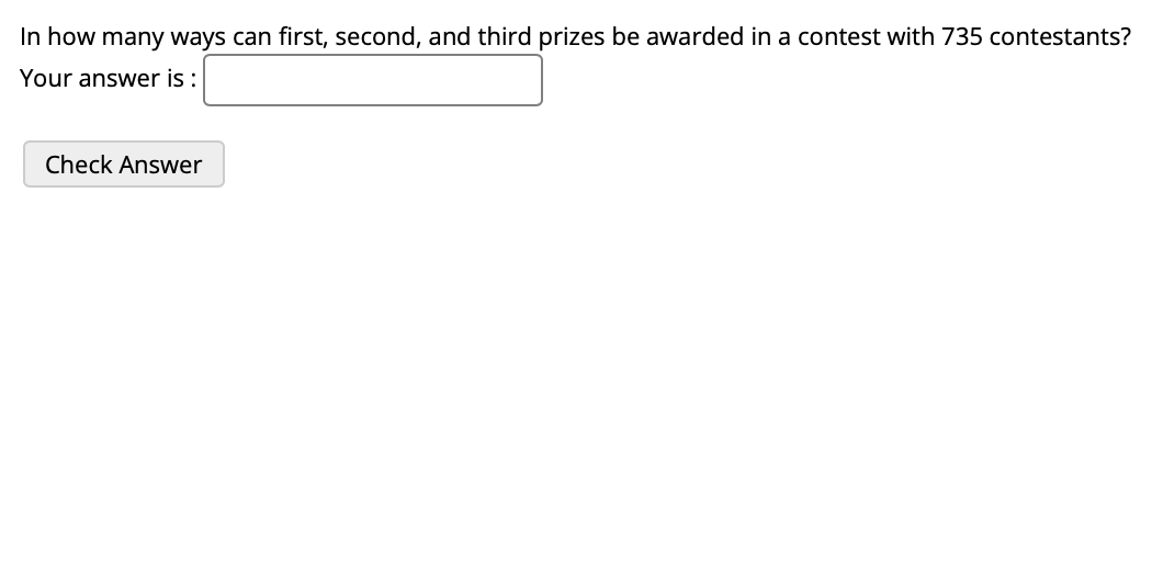 Solved In how many ways can first, second, and third prizes | Chegg.com