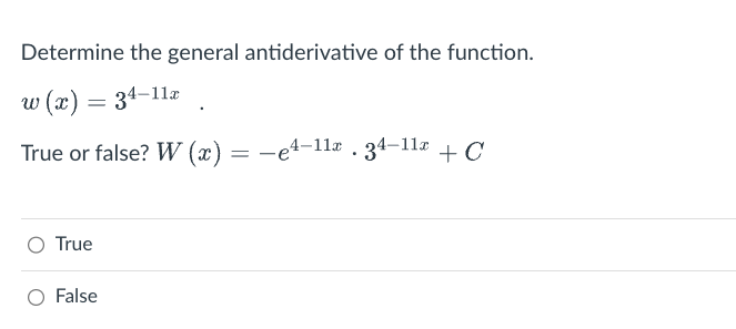 Solved Determine the general antiderivative of the function. | Chegg.com