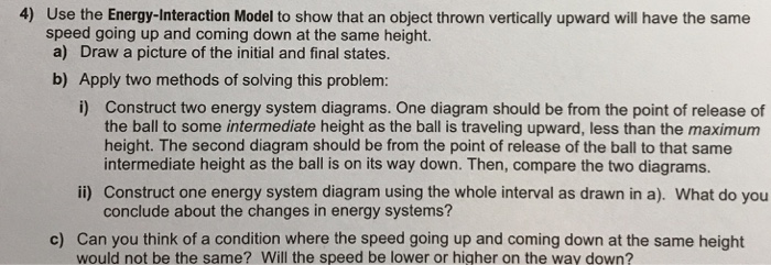 Solved 4) Use the Energy-Interaction Model to show that an | Chegg.com