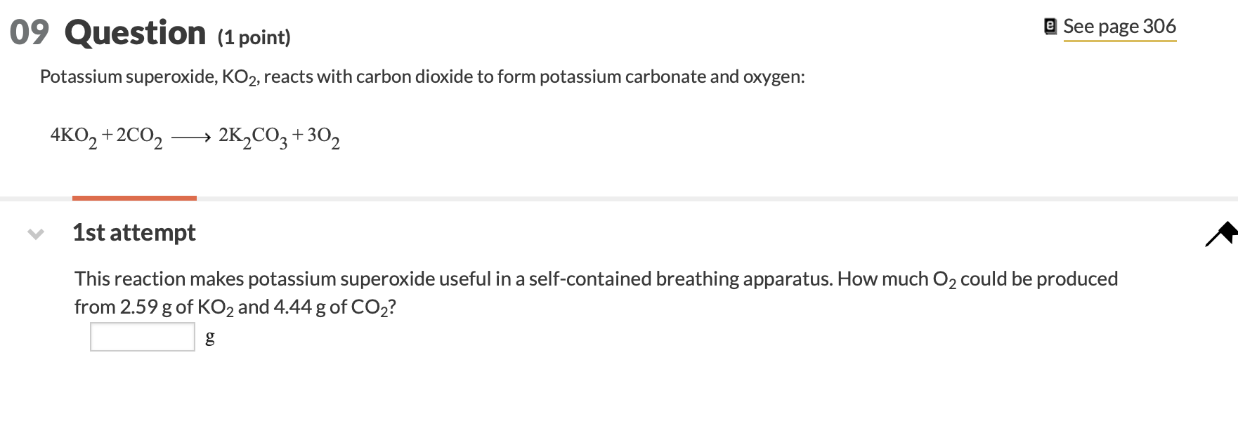 Solved Potassium superoxide, KO2, reacts with carbon dioxide | Chegg.com