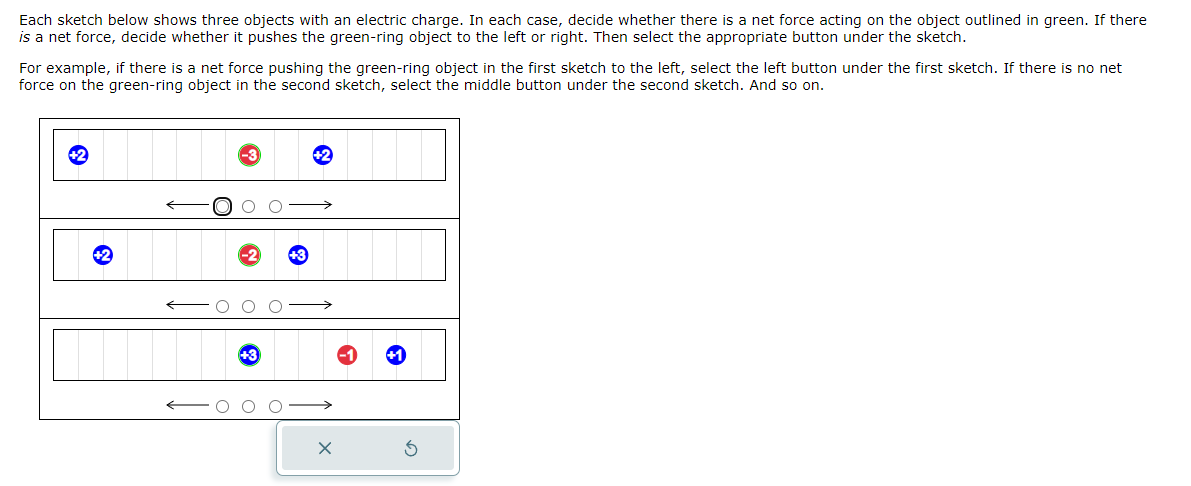 Solved Each sketch below shows three objects with an | Chegg.com