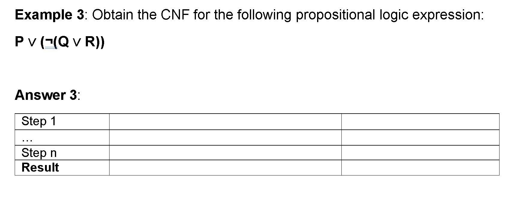 Solved Example 3 Obtain The Cnf For The Following