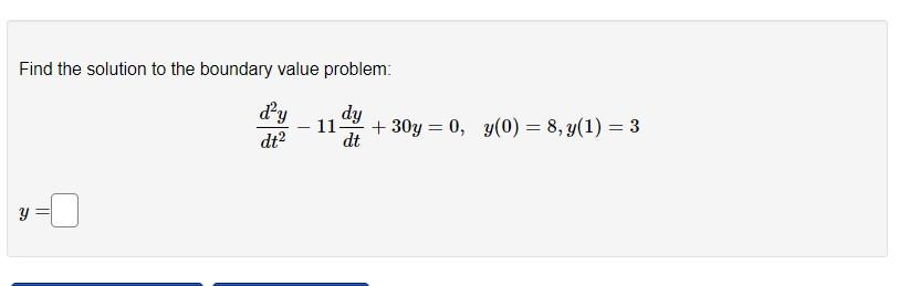 Solved Find the solution to the boundary value problem: | Chegg.com