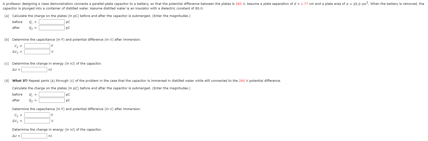 Solved A professor designing a class demonstration connects | Chegg.com