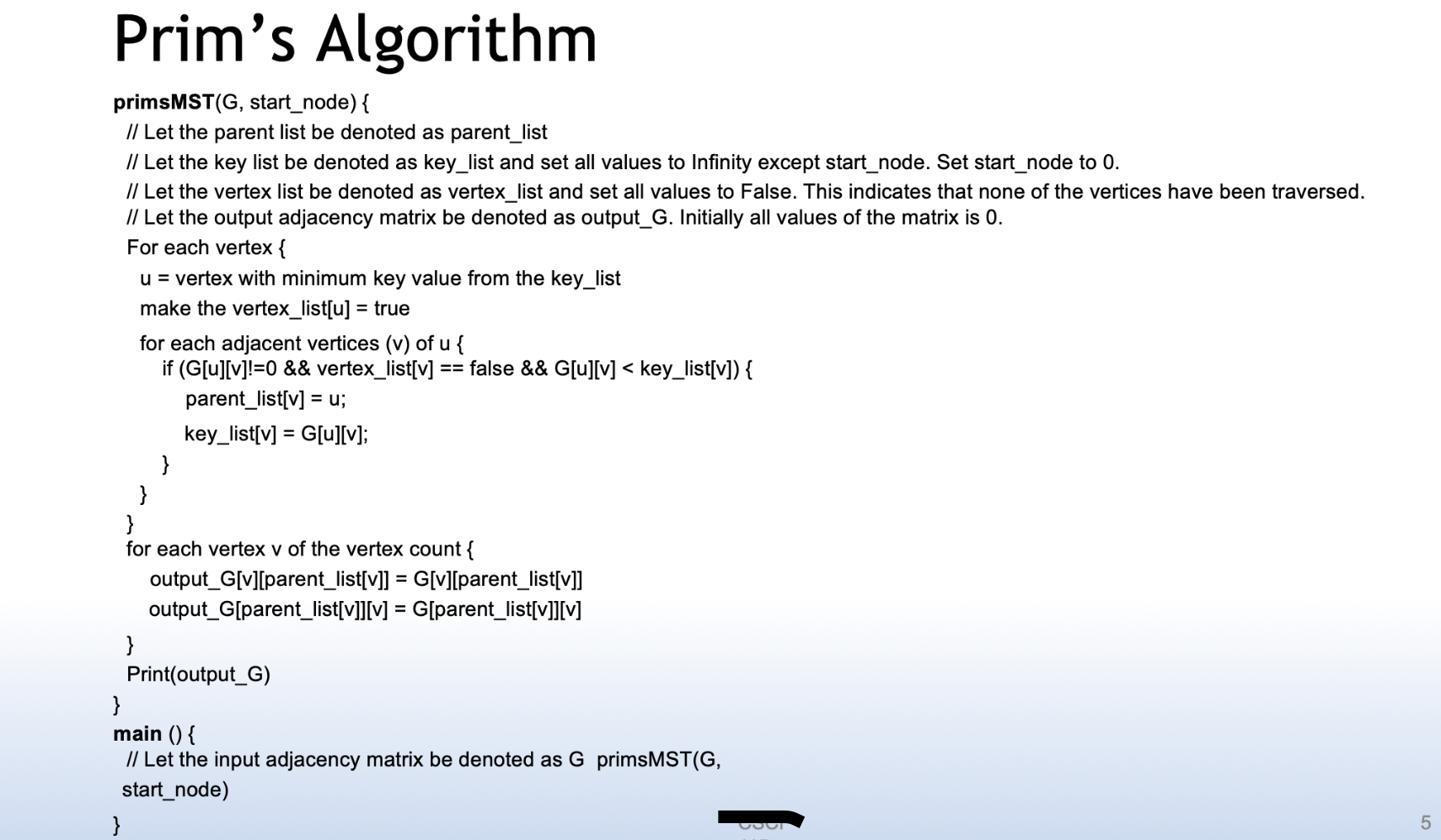 Solved C++ Prim's Minimum Spanning Tree Please follow the | Chegg.com