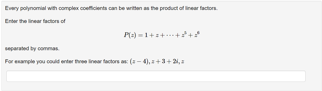 Solved Every polynomial with complex coefficients can be | Chegg.com