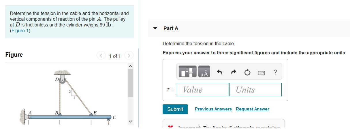 Solved Having difficulty with these two Statics homework | Chegg.com