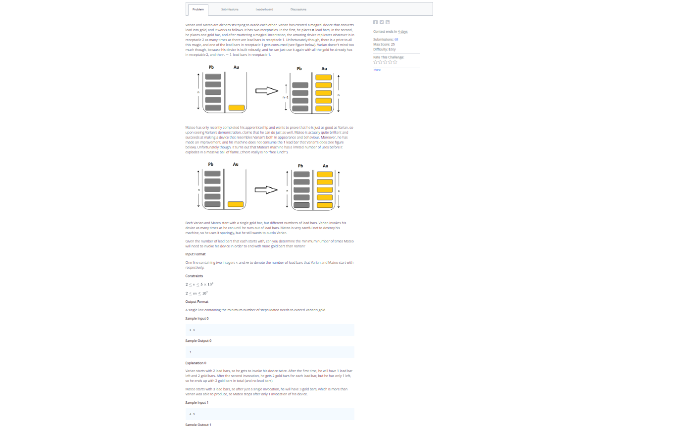 Solved Varian and Mateo are alchemists trying to outdo each | Chegg.com