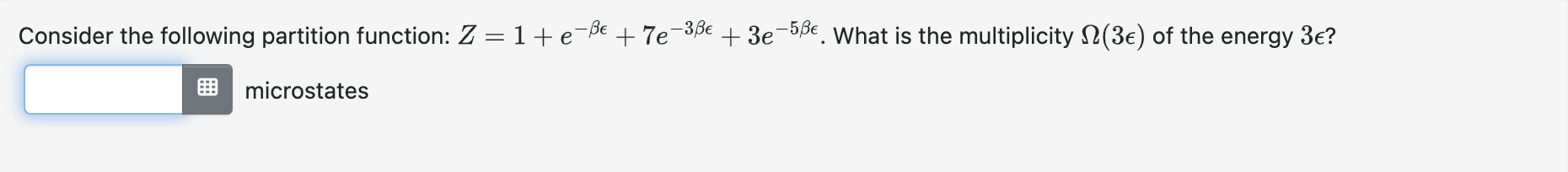 Solved Consider the following partition function: | Chegg.com