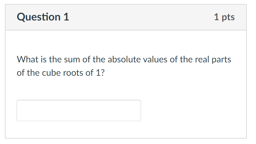 Solved What is the sum of the absolute values of the real | Chegg.com