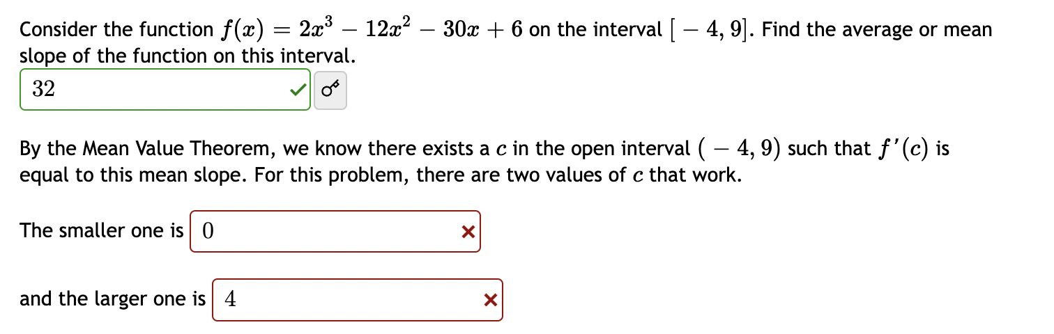 Solved Consider the function f(x)=2x3−12x2−30x+6 on the | Chegg.com