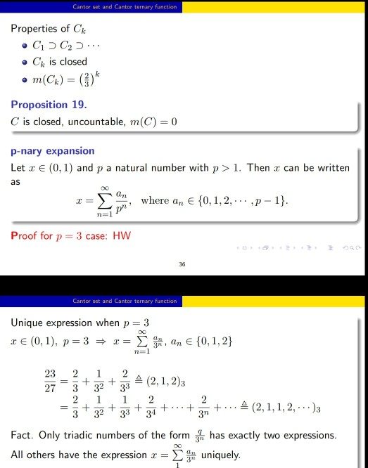 Solved Cantor Set And Cantor Ternary Function Properties Of