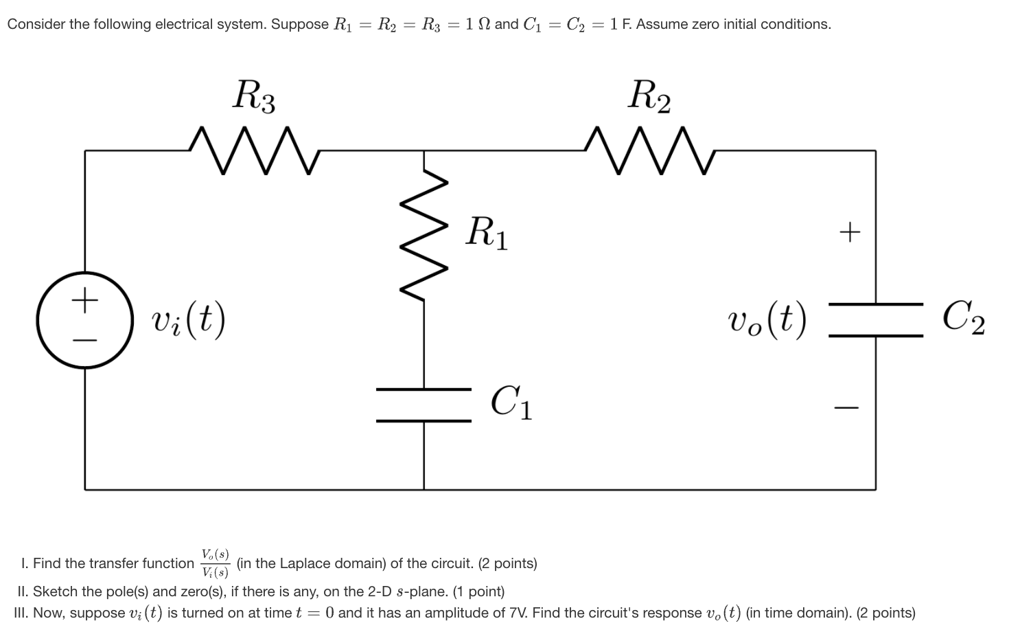 Solved Consider the following electrical system. Suppose R1 | Chegg.com