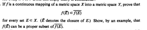 Solved If fis a continuous mapping of a metric space X into | Chegg.com
