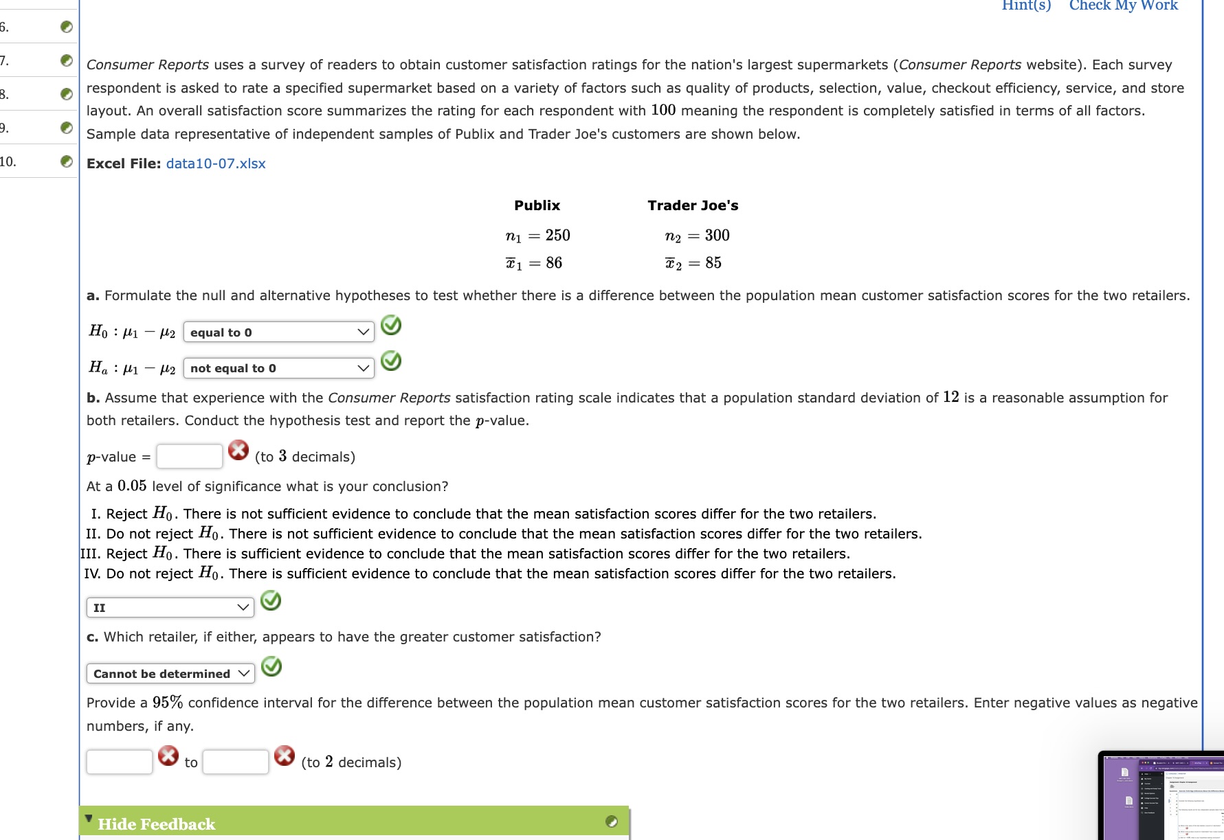 Solved Consumer Reports uses a survey of readers to obtain | Chegg.com