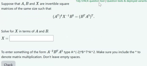 Solved Suppose that A,B ﻿and x ﻿are invertible | Chegg.com