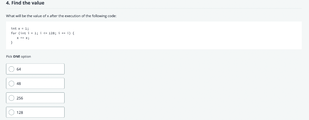Solved What will be the value of x after the execution of | Chegg.com