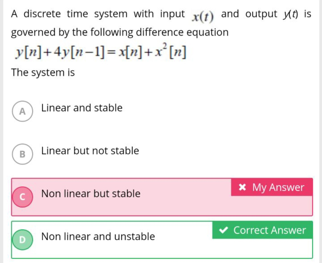 Solved Consider A System Described By Input Output Relation 