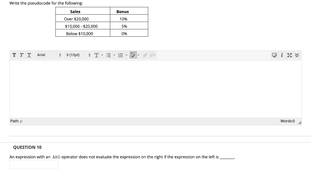 Solved Write the pseudocode for the following: Sales Over | Chegg.com