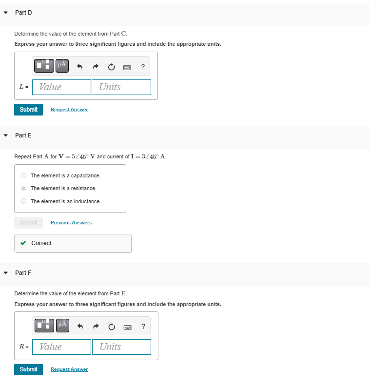 Solved A certain element has a phasor voltage of V=200∠30∘V | Chegg.com