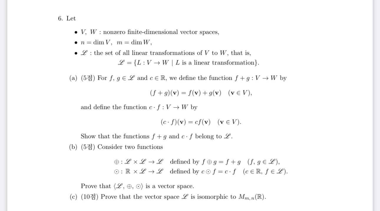 Solved LetV,W ﻿: nonzero finite-dimensional vector | Chegg.com