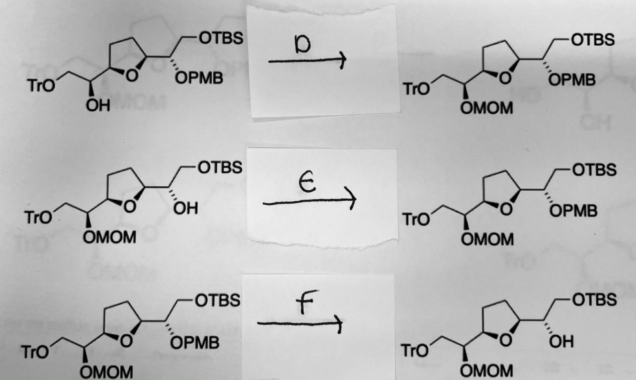 Solved OTBS р -OTBS OPMB "O Tro OPMB Tro OH OMOM -OTBS OTBS | Chegg.com