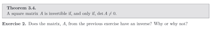 Solved Theorem 3.4. A square matrix A is invertible if, and | Chegg.com