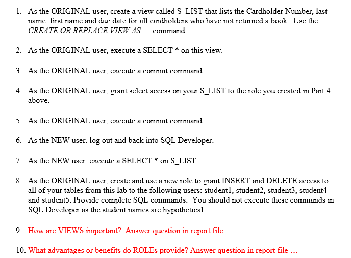 Solved Oracle Sql Script File For Oracle 9ir2 Dbms 7679